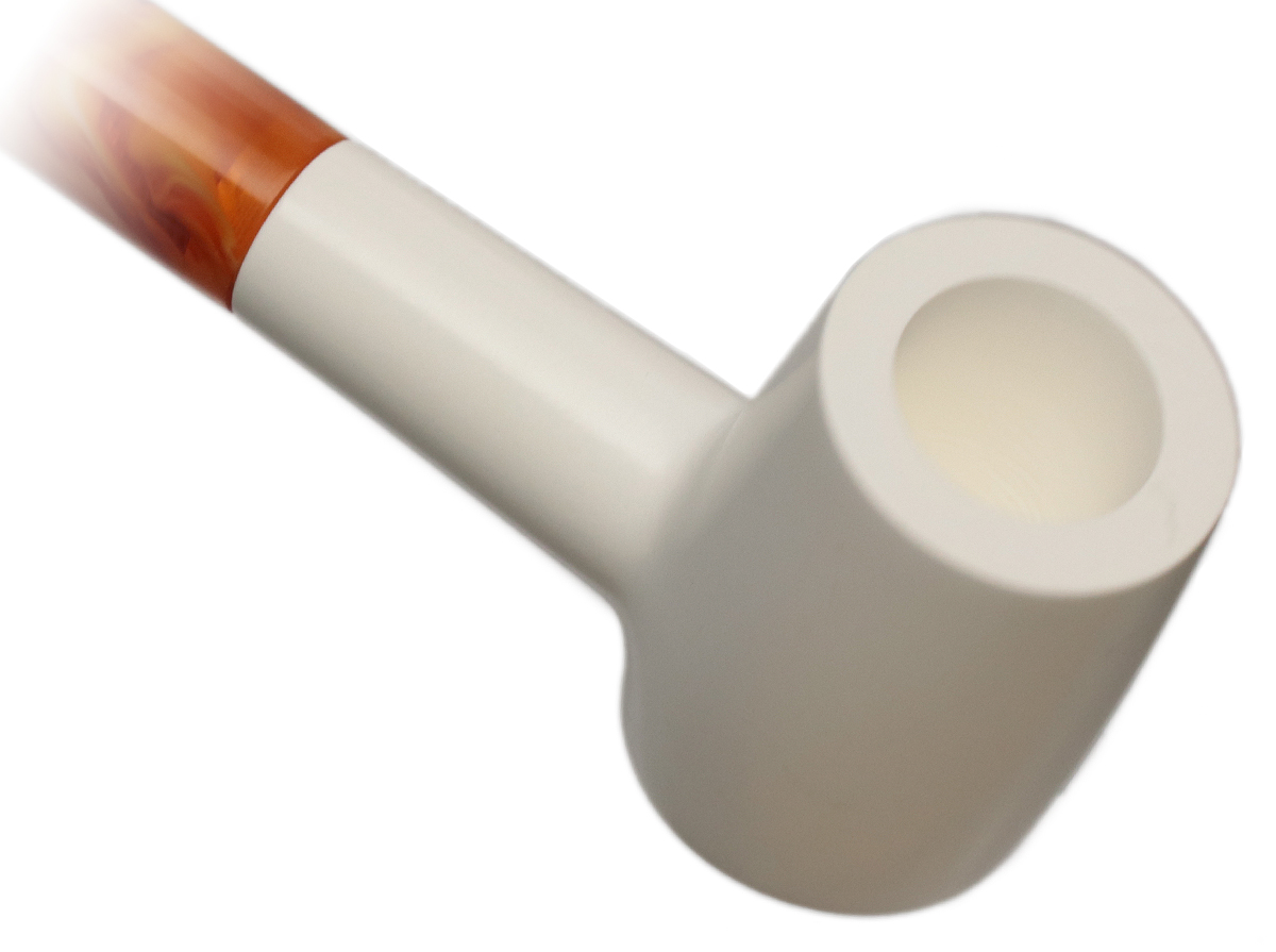 AKB Meerschaum: Smooth Barrel Churchwarden (Muhsin) (with Case) Tobacco ...