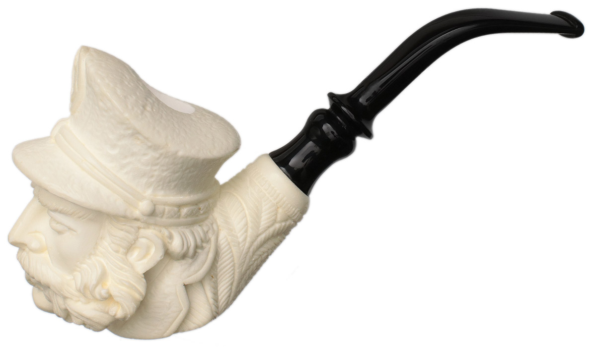 New Pipes » AKB Meerschaum » Carved Sailor with Pipe (S. Cosgun) (with ...