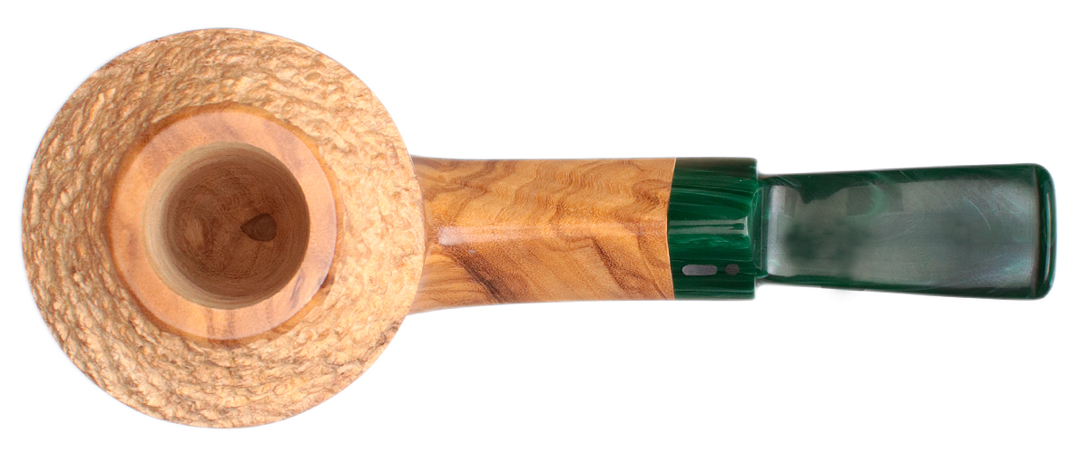 Jacono Partially Rusticated Olivewood Bent Bulldog | Buy Jacono Tobacco Pipes at Smokingpipes