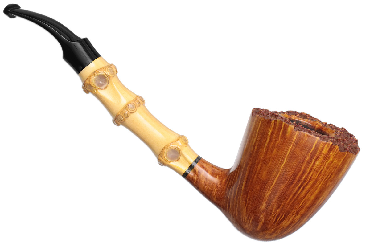 Tsuge Ikebana Smooth Bent Dublin with Bamboo (Fukuda) (N) (030) (2016)