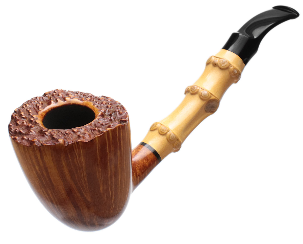 Tsuge Ikebana Smooth Bent Dublin with Bamboo (Fukuda) (N) (030) (2016)