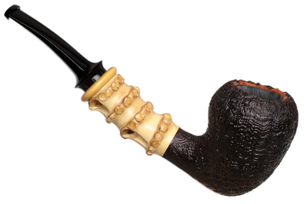Ping Zhan Sandblasted Acorn with Bamboo and Boxwood