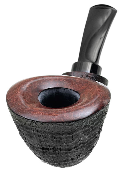 Davide Iafisco: Sandblasted Bent Dublin Tobacco Pipe