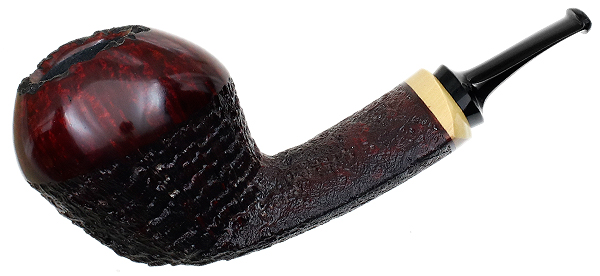 New Pipes » David Huber » Partially Sandblasted Rhodesian with Boxwood