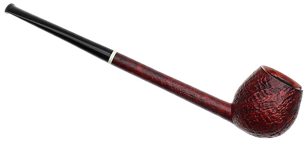 Scottie Piersel: Sandblasted Pencil Shank Quail Egg Tobacco Pipe