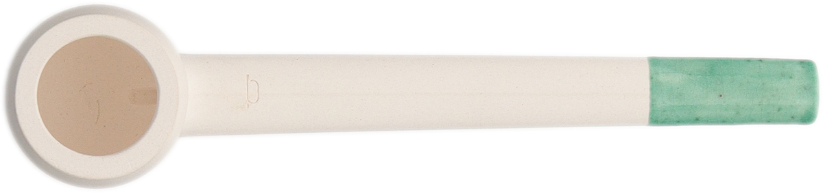 Canadian One with Glazed Mouthpiece - Clarin Clay Pipes