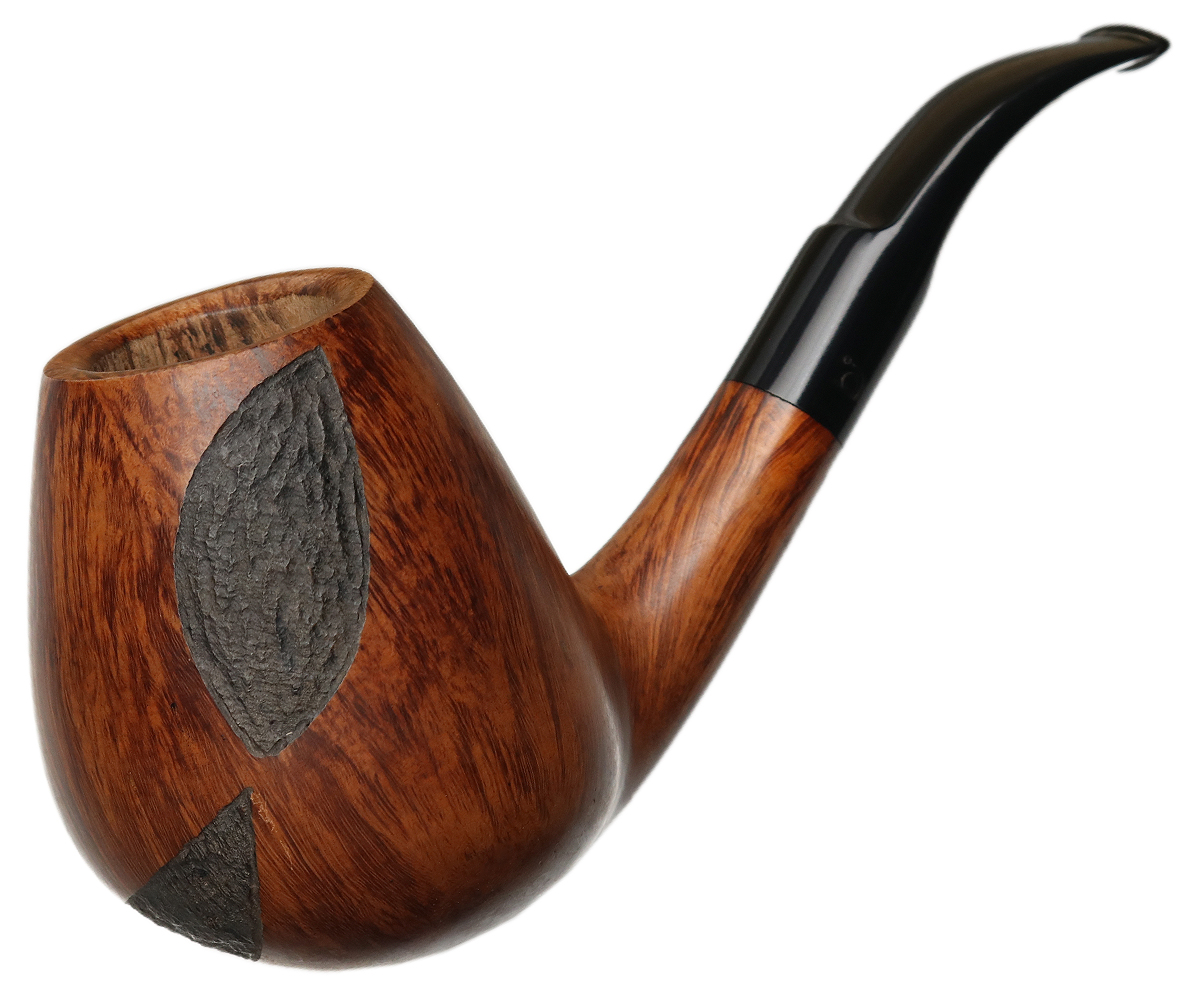 Danish Estate Bjarne Partially Rusticated Bent Brandy (9mm)