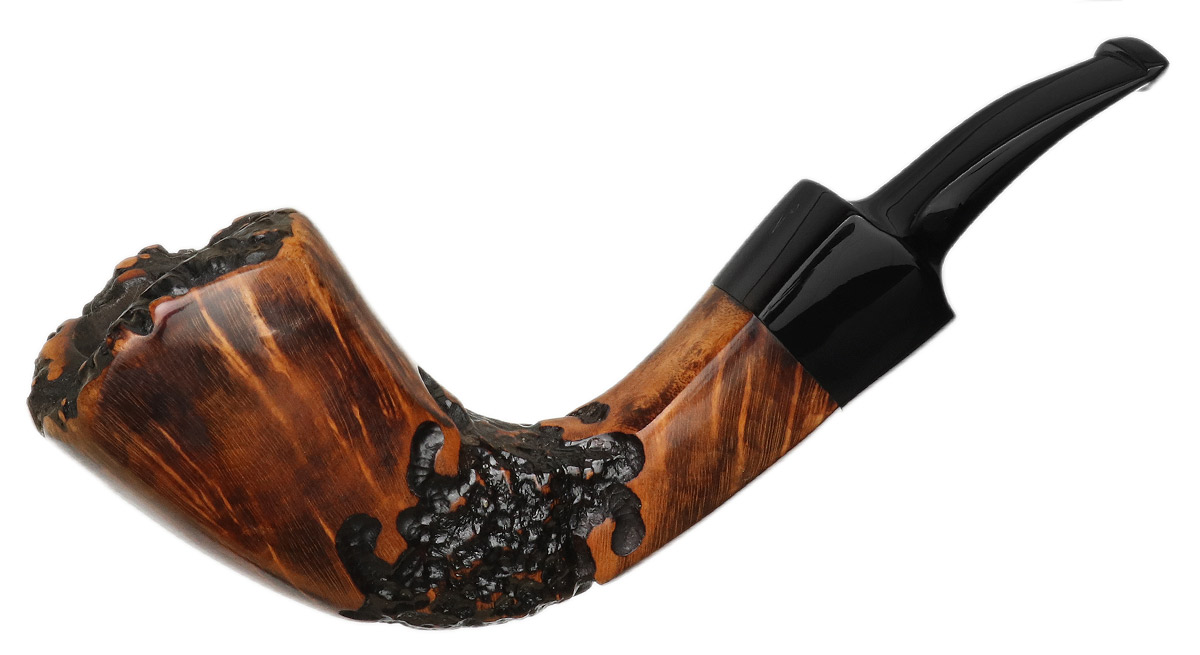 Danish Estate Nording Hunting Pipe Partially Rusticated Crocodile (2014)