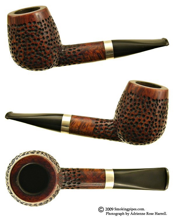 Danish Estates PH. Vigen (Pipe Dan) Carved Billiard with Silver Band ...