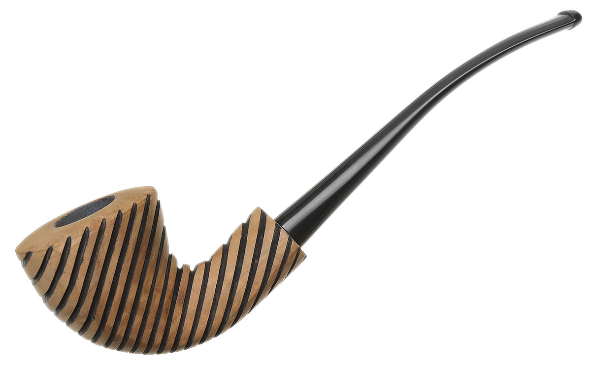 Danish Estate Nording Hunting Pipe Carved Zebra (2016) (Unsmoked)