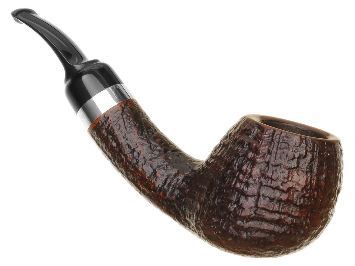 Danish Estate Lars Ivarsson Sandblasted Bent Brandy with Silver (90 ...