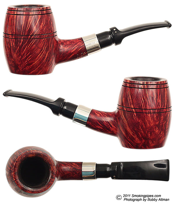 Danish Estate Poul Winslow Whiskey Pipe with Silver Band (022)