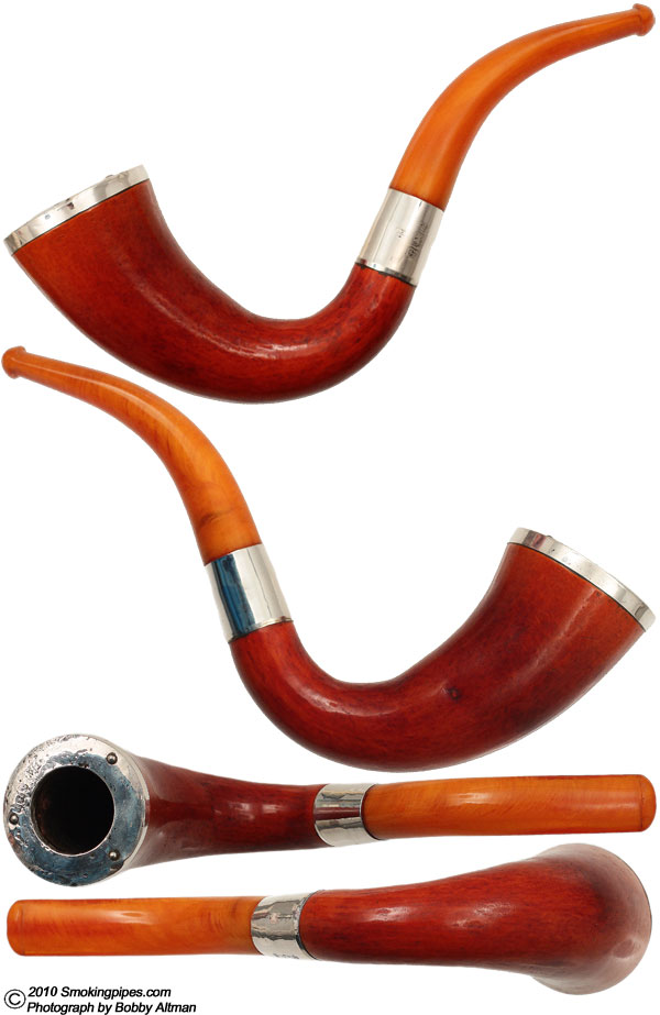 English Estate Antique Gourd Calabash with Sterling Silver Cap & Band ...