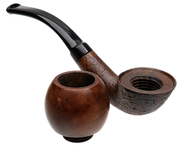 French Estates: Ropp Normandie Partially Sandblasted (J02) Tobacco Pipe
