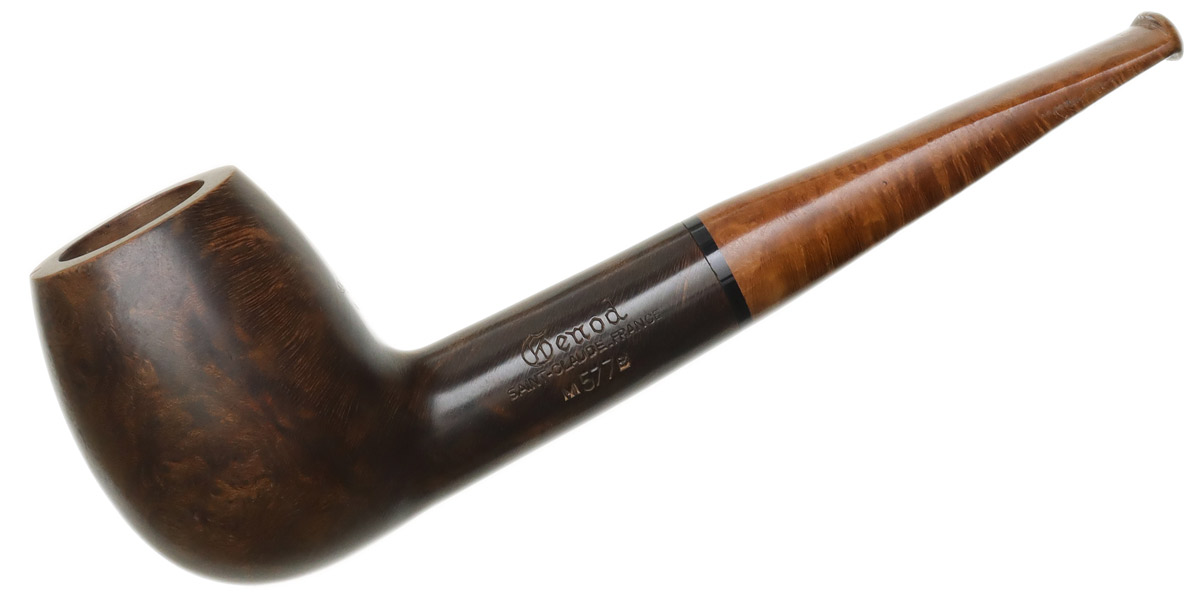 French Estate Genod Millesime Smooth Billiard with Briar Stem (577B)