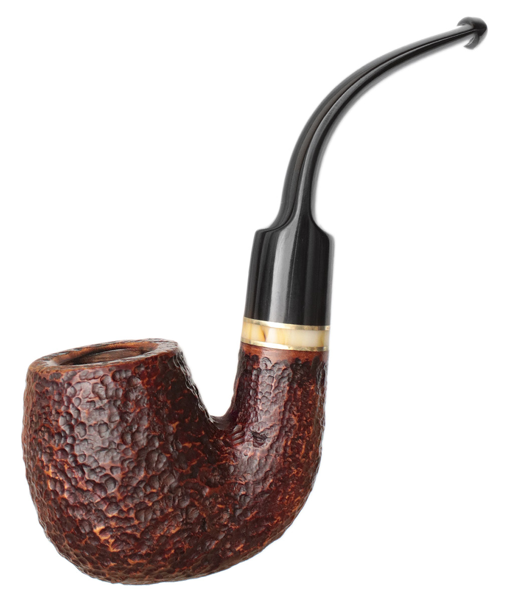 Italian Estate Savinelli Rusticated Bent Billiard (BART) (6mm)