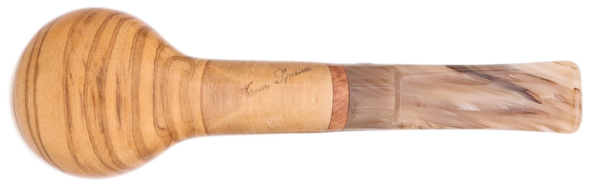Italian Estate Tom Spanu Olivastro Smooth Bent Pot (Unsmoked)