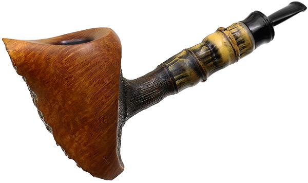 Japanese Estates Tatu Pipe by Tetsuo Tajima Partially Rusticated ...