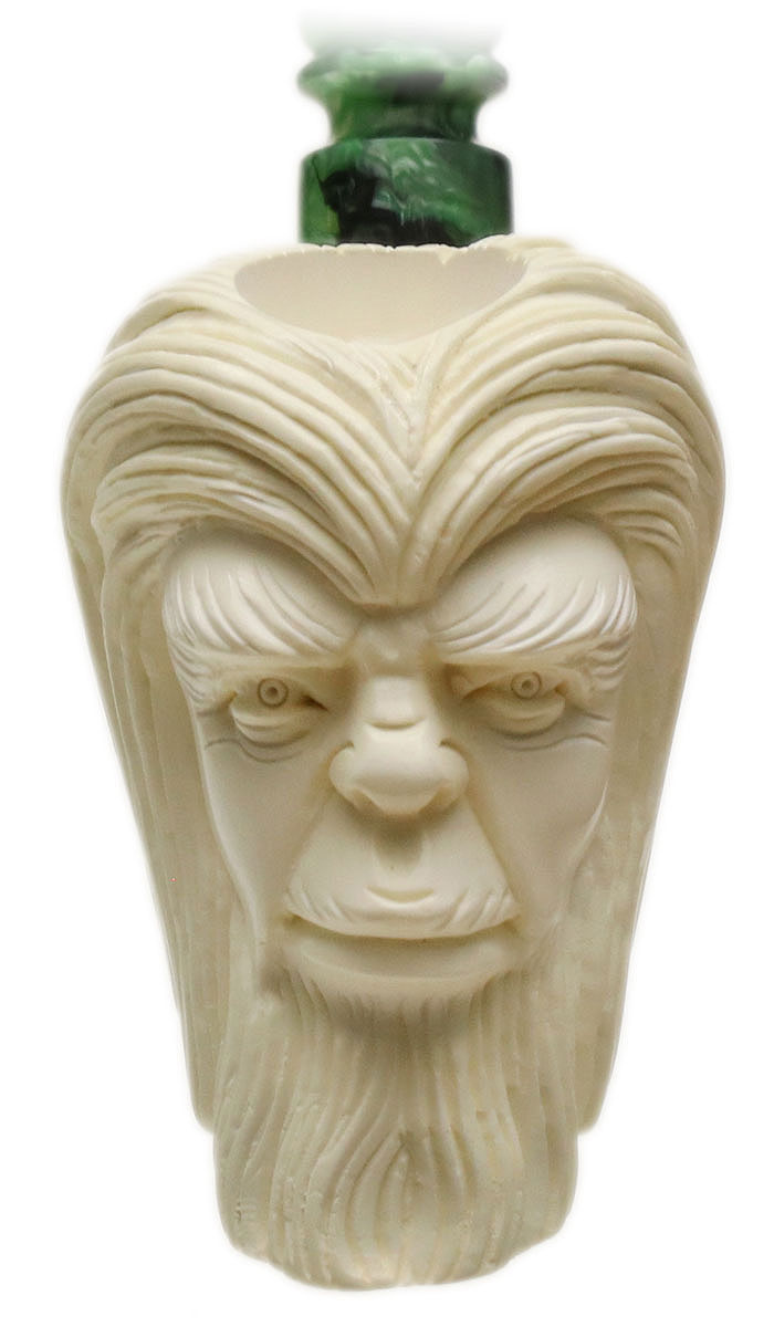 Turkish Estates: Star Meerschaum Yeti (with Case) (Unsmoked) Tobacco Pipe