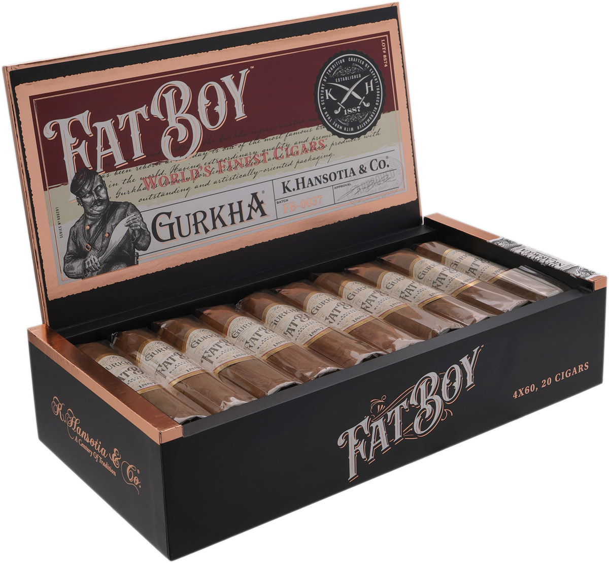 Fat Boy Habano 4x60 - Gurkha Cigars | Smokingpipes.com