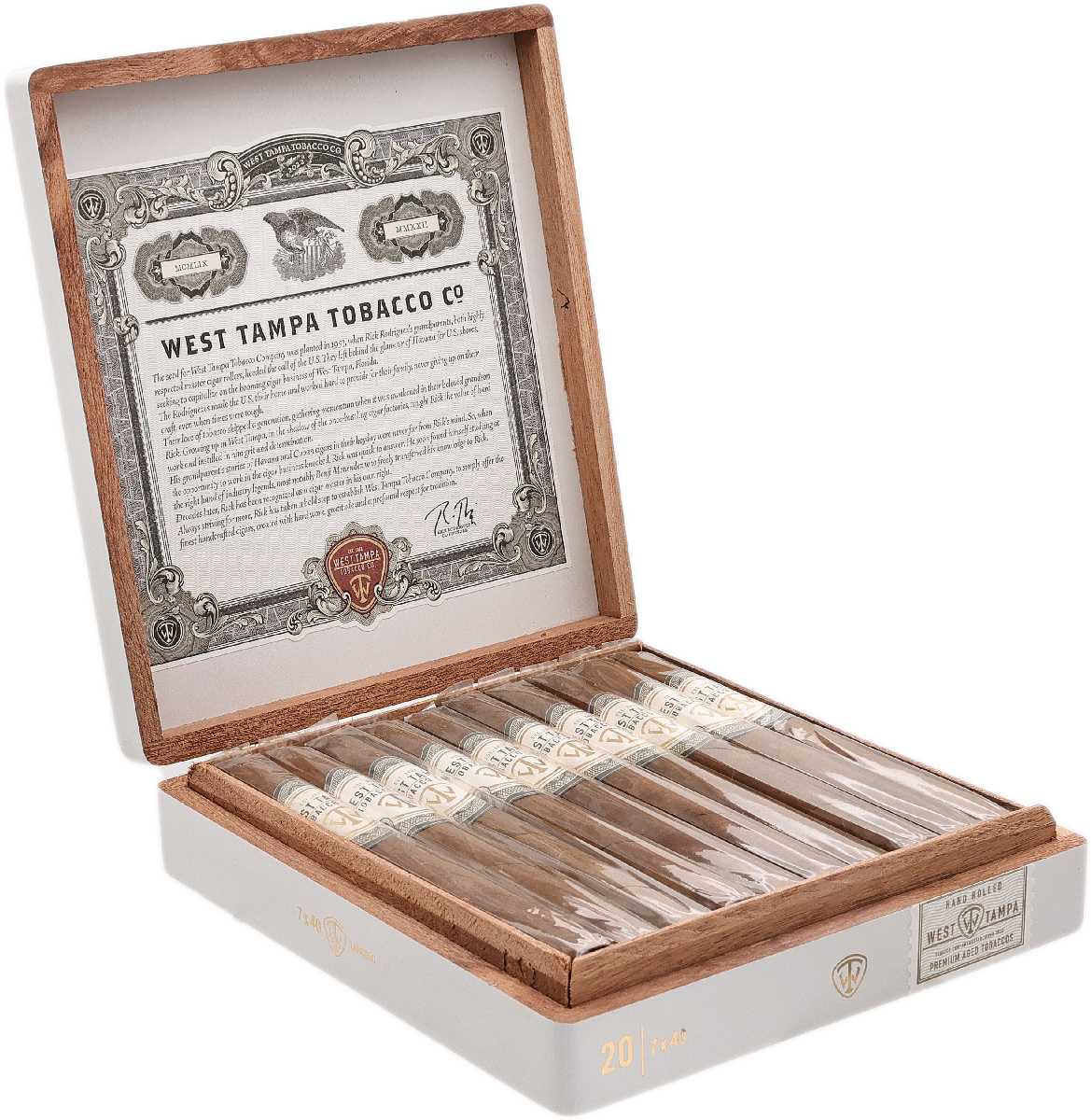 White Lancero Cigar - West Tampa Tobacco Co. | Smokingpipes