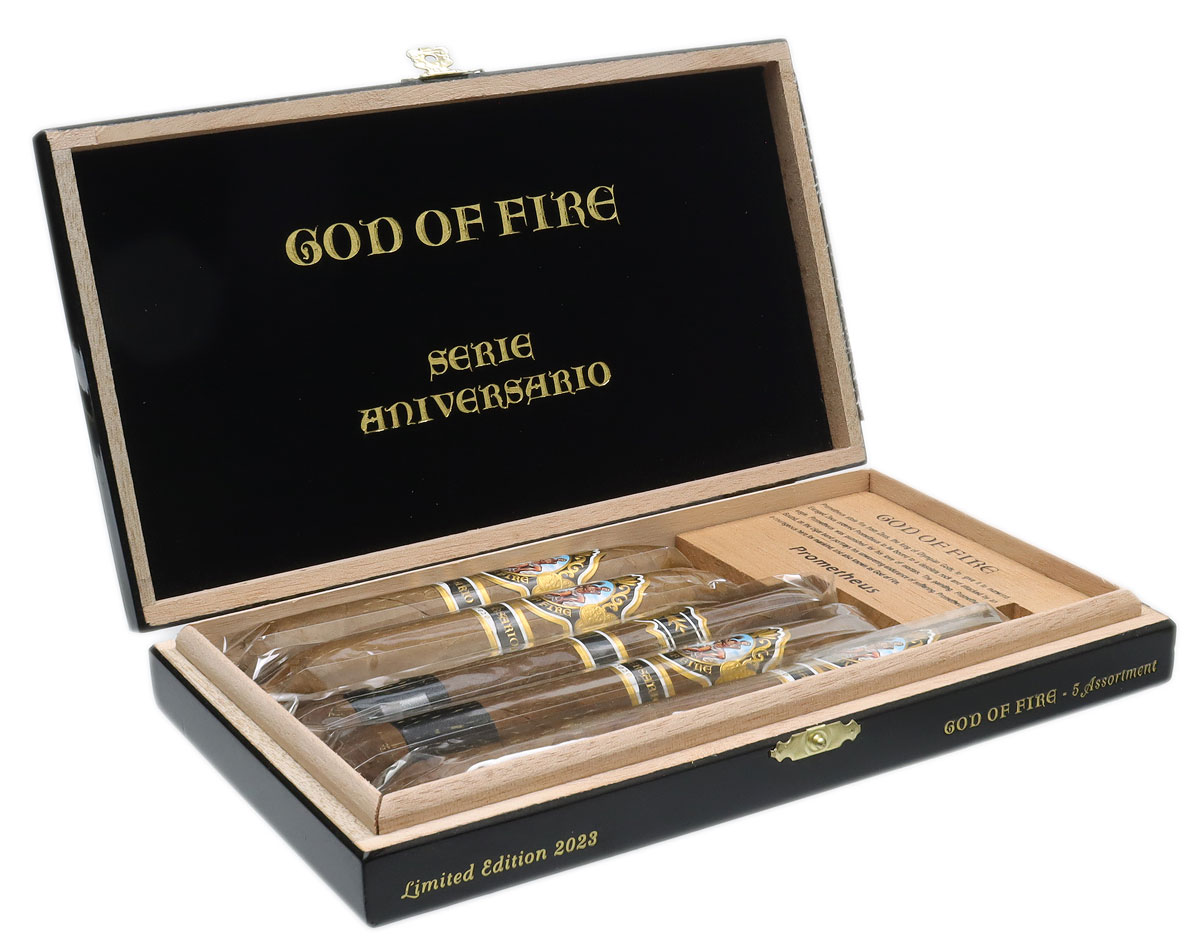 Serie Aniversario 5 Cigar Assortment - God of Fire Cigars