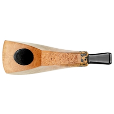 Werner Mummert Partially Sandblasted Paneled Horn with Uxi Nut