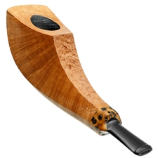 Werner Mummert Partially Sandblasted Paneled Horn with Uxi Nut